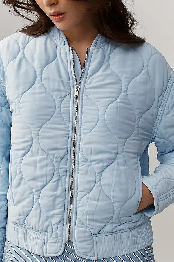 DEAR JOHN Quilted Zip-up Jacket