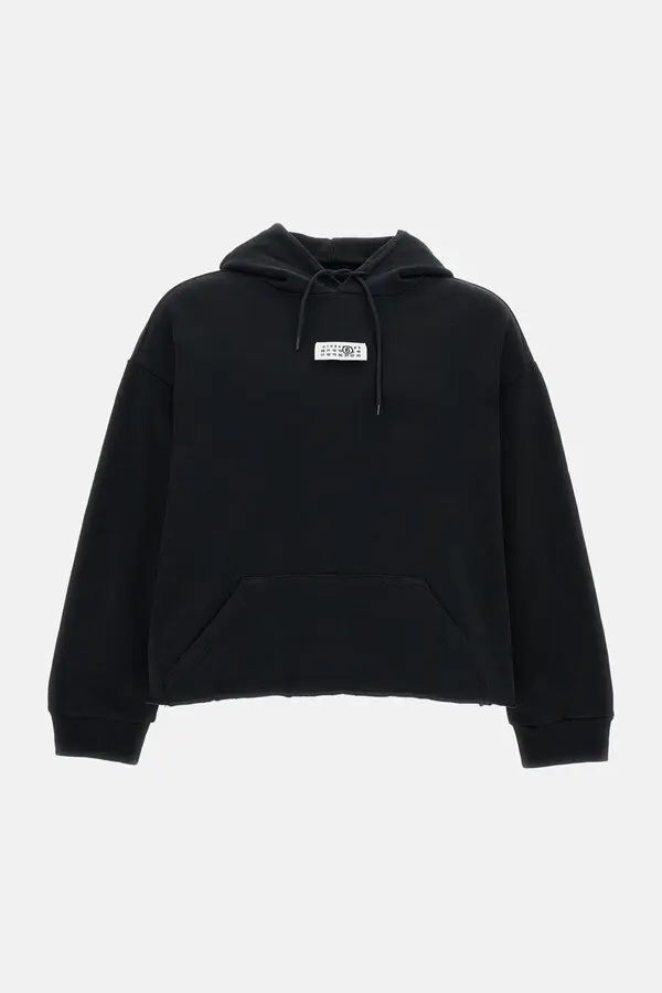 MAISON MARGIELA Cropped Cut Sweatshirt - Nero