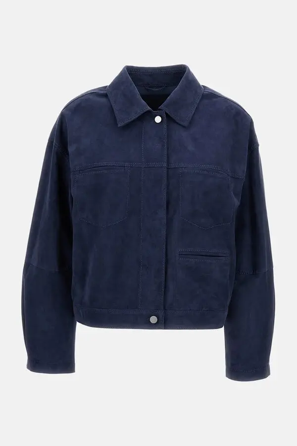 DESA 1972 Denim-style Leather Jacket - Blue
