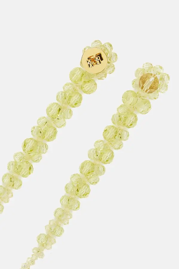 Simone Rocha Cascade Crystal Earrings - Yellow