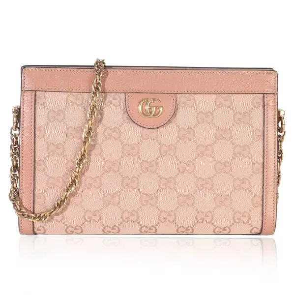 Gucci Ophidia Chain Shoulder Bag - Pink
