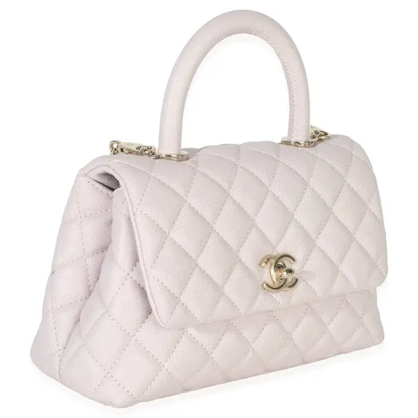 Chanel Quilted Caviar Mini Coco Top Handle Bag