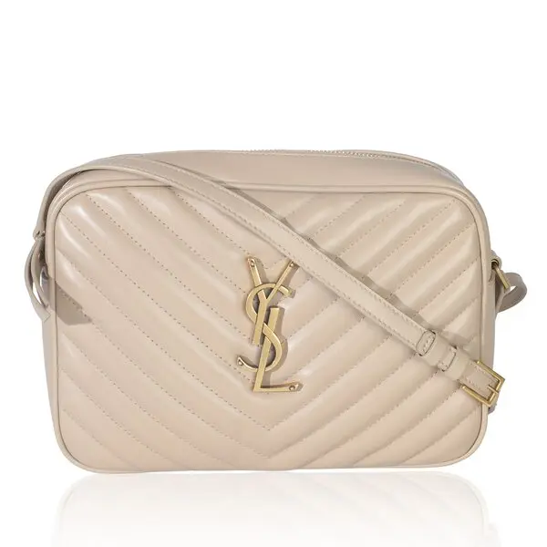 Saint Laurent Monogram Camera Bag - Beige