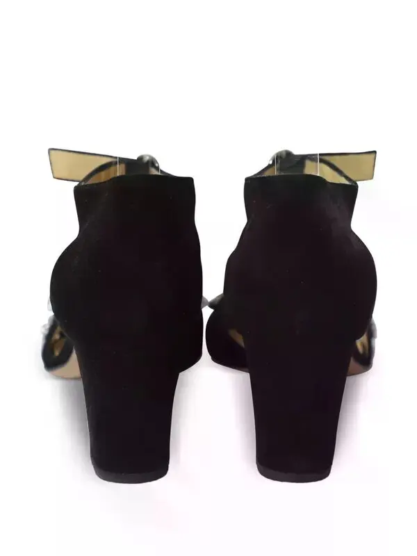 Bionda Castana Crystal-embellished Block Heel Sandals