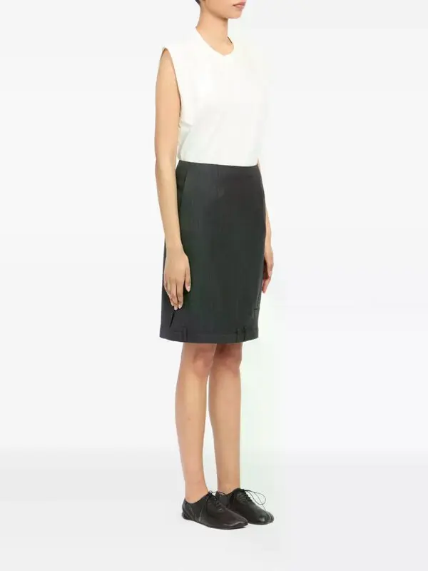 MAISON MARGIELA Pinstripe Pocket Midi Skirt
