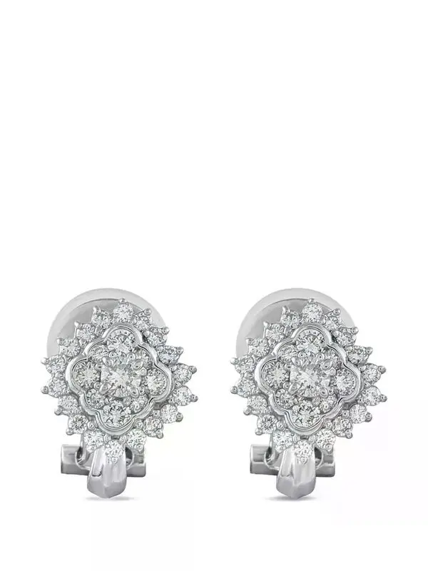 LB EXCLUSIVE Diamond Clip-on Earrings - Silver