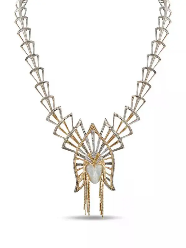 ERTÉ Mother-of-pearl Necklace - Silver