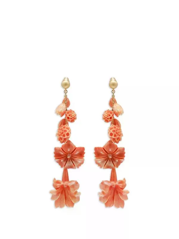 Cult Gaia Giana Flower-drop Earrings - Gold