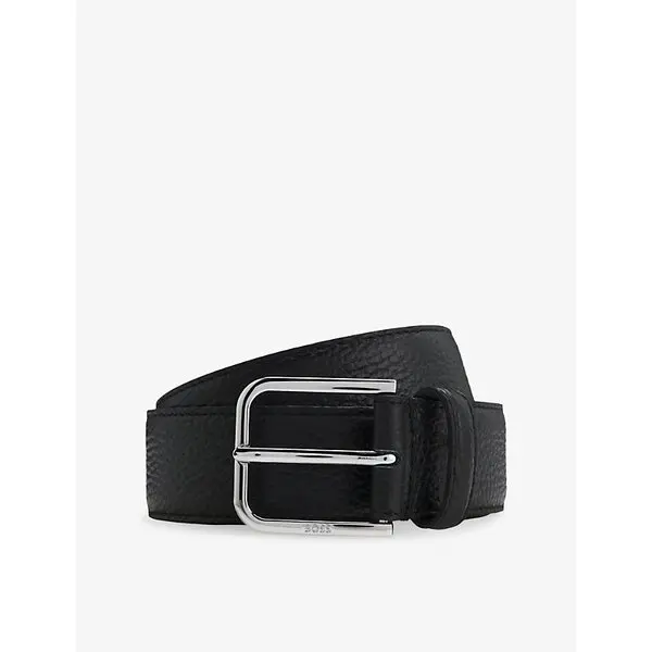 BOSS Pin-buckle Leather Belt - Black