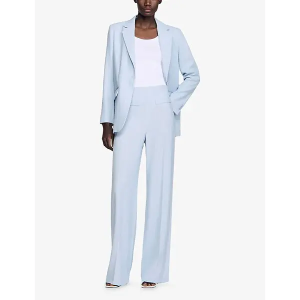 Sandro Striped Sequin-embellished Woven Trousers