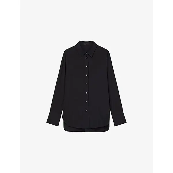 JOSEPH Relaxed-fit Silk Blouse - Black