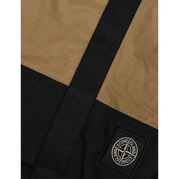 Stone Island Brand-patch Cotton Tote Bag