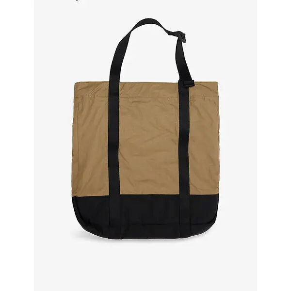 Stone Island Brand-patch Cotton Tote Bag
