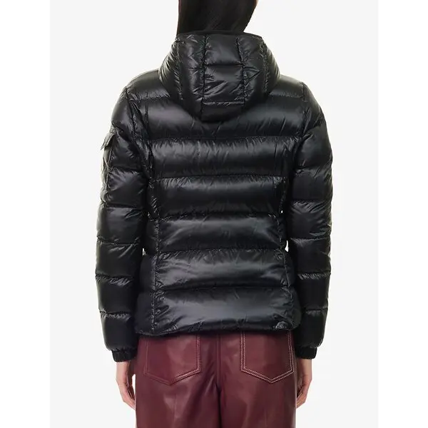 Moncler Glesse Short Hooded Shell-down Jacket