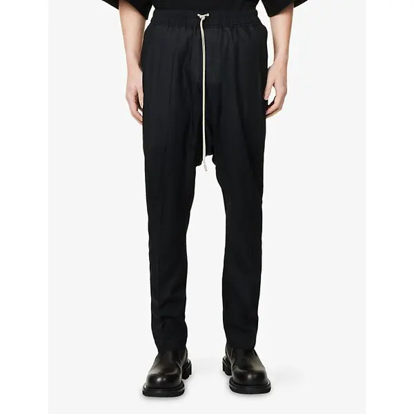 Rick Owens Lightweight Tapered-leg Wool Trousers
