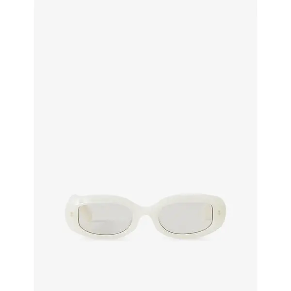 JOSEPH Bahia Oval-frame Sunglasses - Powder