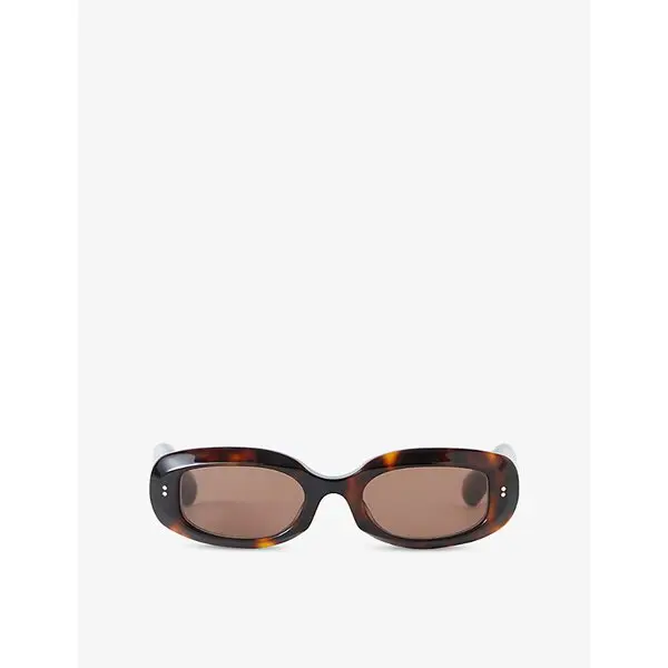 JOSEPH Acetate Oval-frame Sunglasses - Tortoise