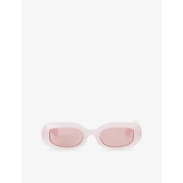 JOSEPH Acetate Oval-frame Sunglasses - Musk