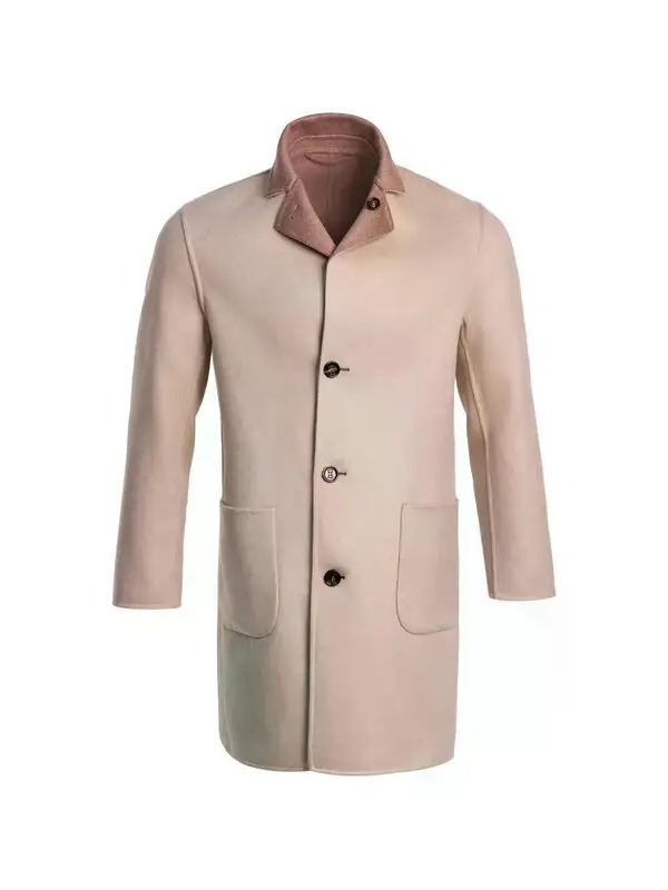 Kiton Parana1 Reversible Cashmere Coat - Brown