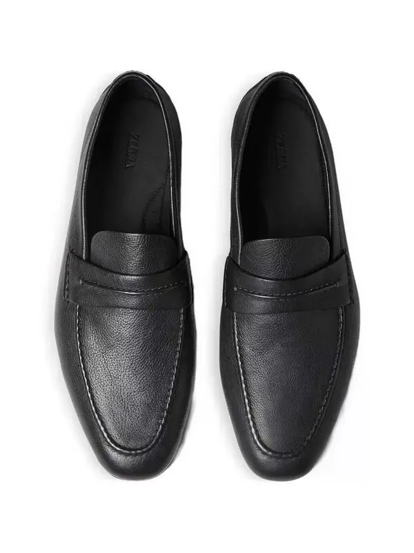 Zegna Leather Loafers