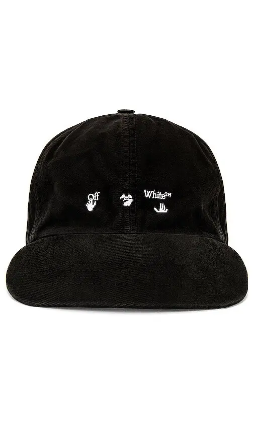 Off-White Logo Baseball Cap - Black & White