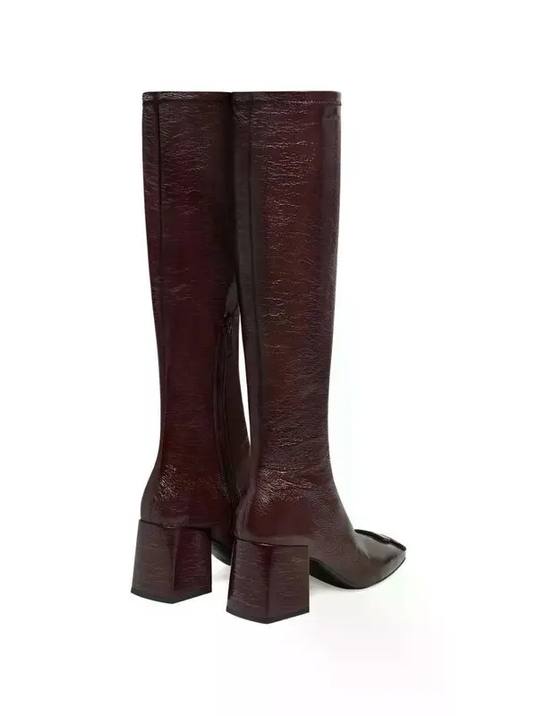 COURREGES Logo-detail Square-toe Boots
