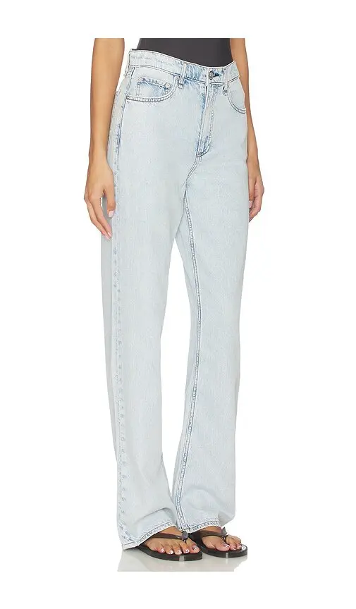 Rag & Bone Featherweight Shea Full Straight Jeans - Cliffside