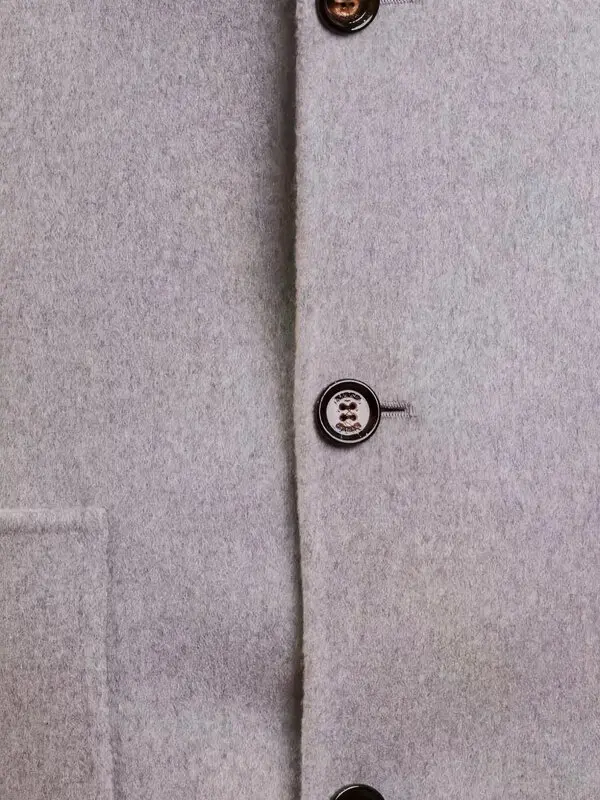 Kiton Reversible Cashmere Coat - Grey