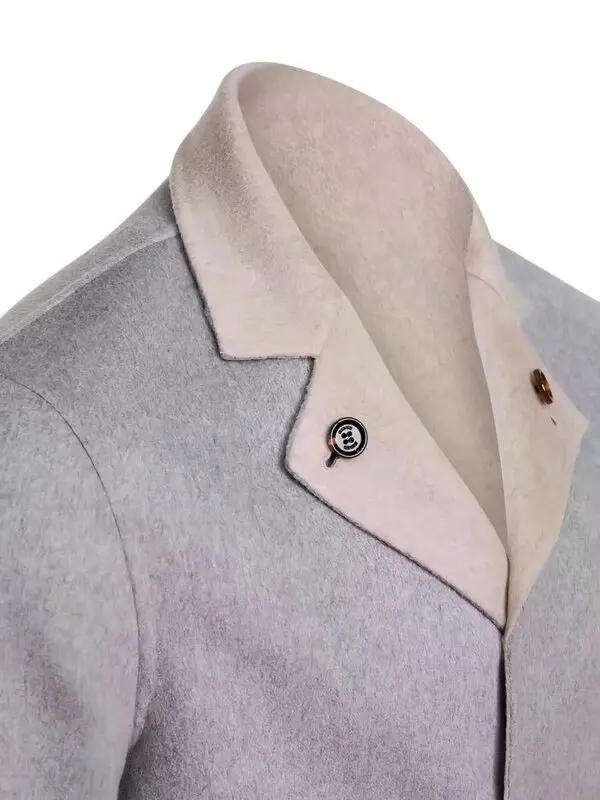 Kiton Reversible Cashmere Coat - Grey