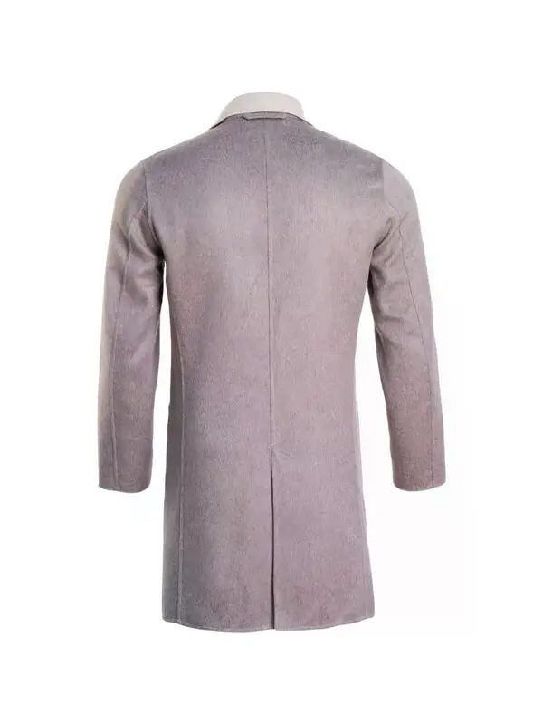 Kiton Reversible Cashmere Coat - Grey