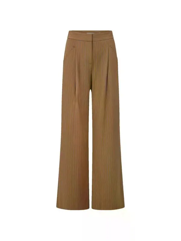 Veronica Beard Rimini Pinstripe Palazzo Pants - Brown