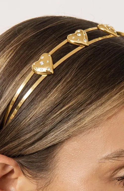 Ettika Love Embellished Heart Headband