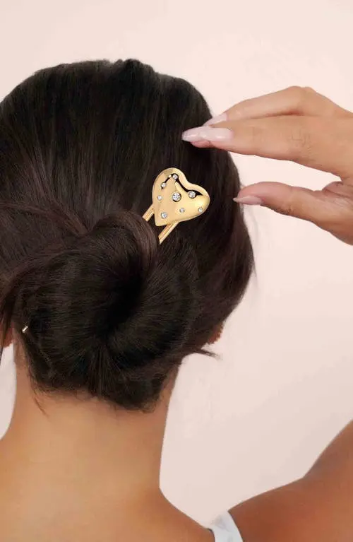 Ettika Love Heart Embellished Hairpin
