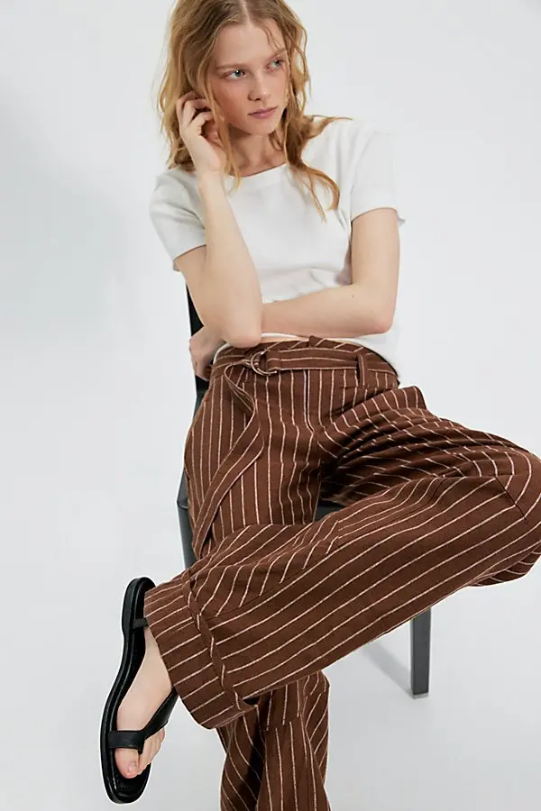 Free People Raise The Stakes Low-rise Trousers