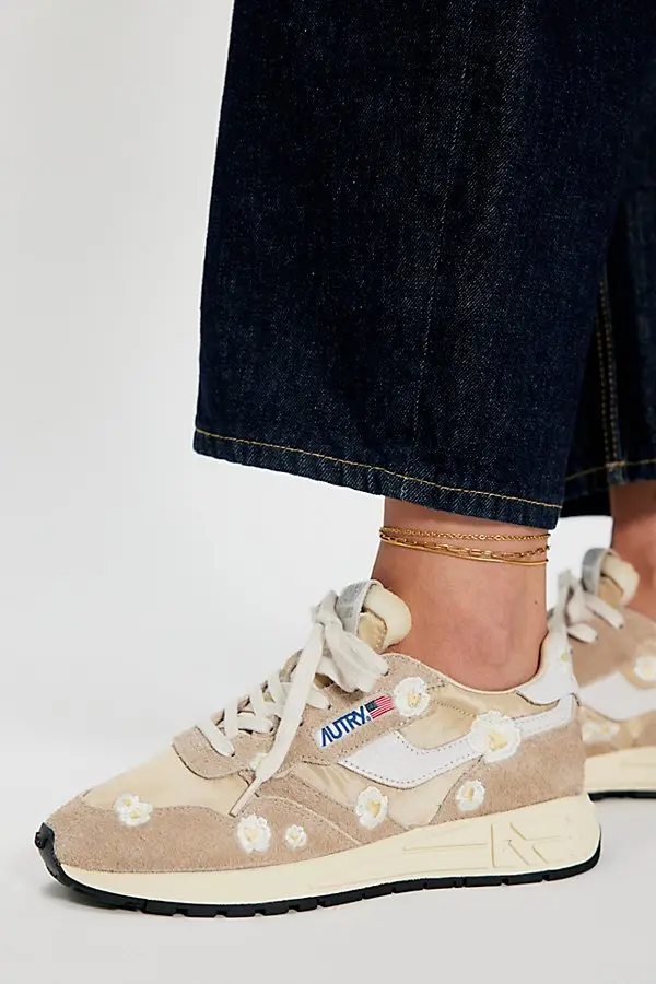 AUTRY Reelwind Embroidered Low-top Sneakers - Embro/flow/marsh