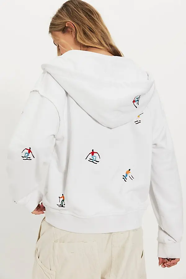 DENIM AND BONE Skier Zip-up Hoodie