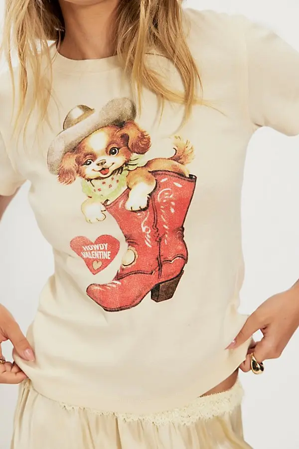 RAGABOND Baby Tee - Howdy Valentine