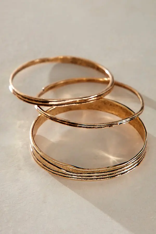 Free People Signature Bangle Set - Gold