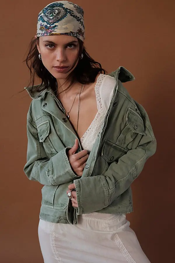 Free People We The Free Kali Washed Jacket - Forest Run