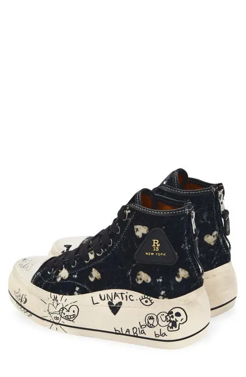 R13 Kurt Platform High-top Sneakers