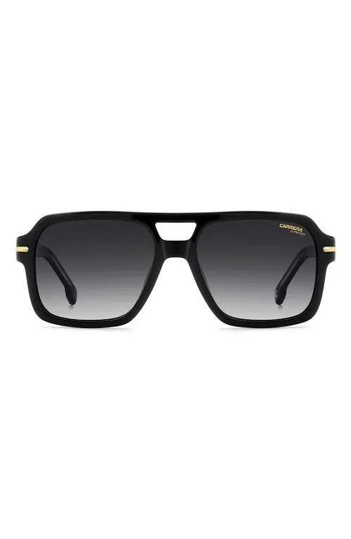 Carrera Eyewear 56mm Square Sunglasses - Black/dark Grey