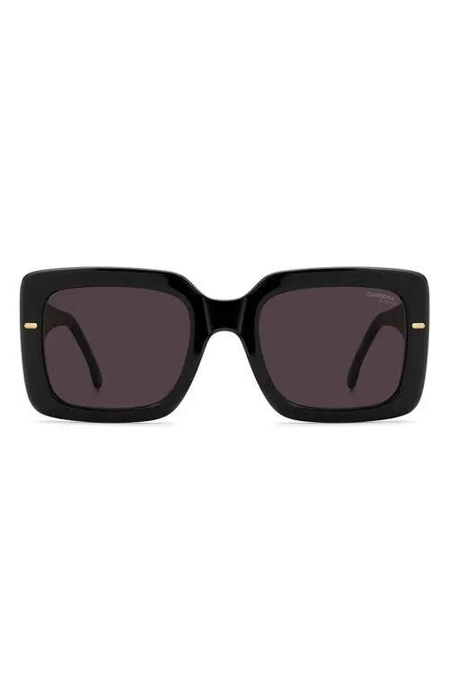 Carrera Eyewear 53mm Rectangular Sunglasses - Black/mauve