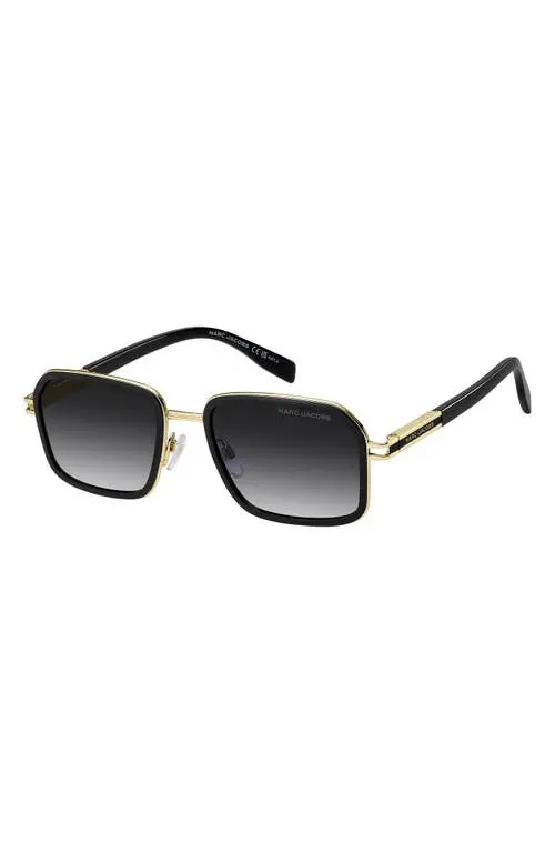 Marc Jacobs 54mm Square Sunglasses - Gold Black/dark Grey Sf
