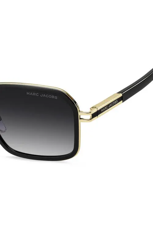 Marc Jacobs 54mm Square Sunglasses - Gold Black/dark Grey Sf