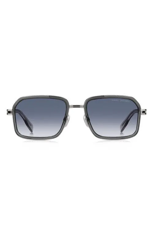 Marc Jacobs 54mm Square Sunglasses - Ruthenium Grey/dk Blue Sf