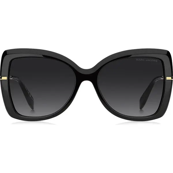 Marc Jacobs 56mm Butterfly Sunglasses - Black/dark Grey