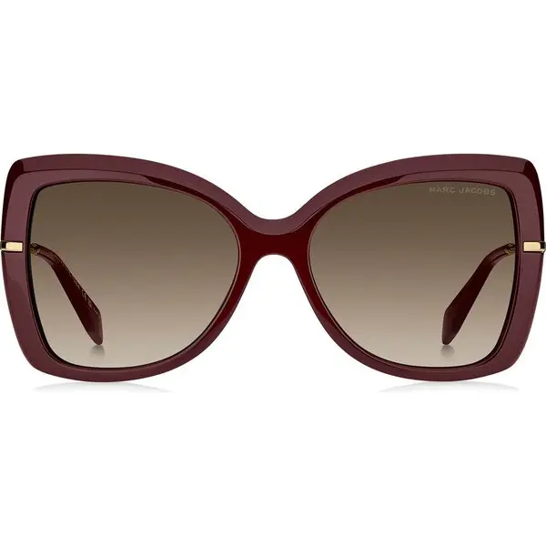 Marc Jacobs 56mm Butterfly Sunglasses - Burgundy/brown
