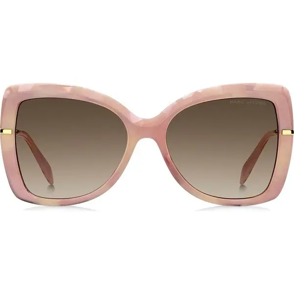 Marc Jacobs 56mm Butterfly Sunglasses - Havana Pink/brown