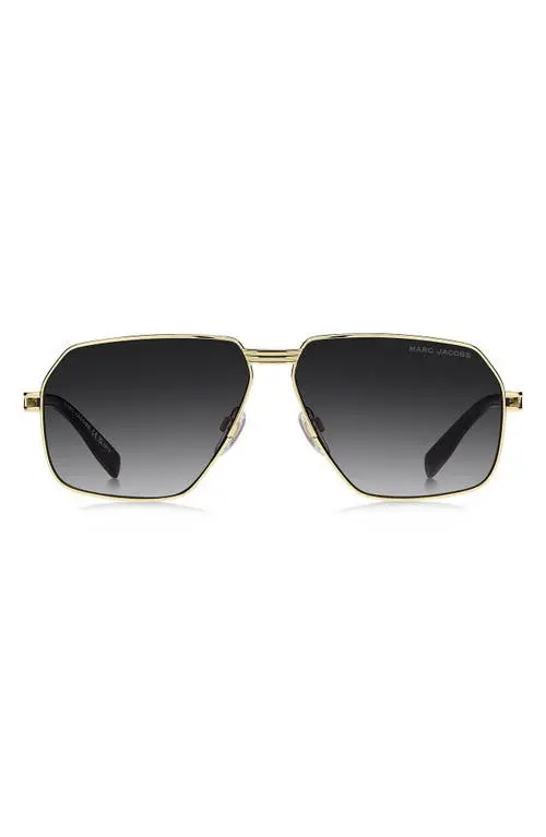 Marc Jacobs 61mm Navigator Sunglasses - Gold Black/dark Grey Sf