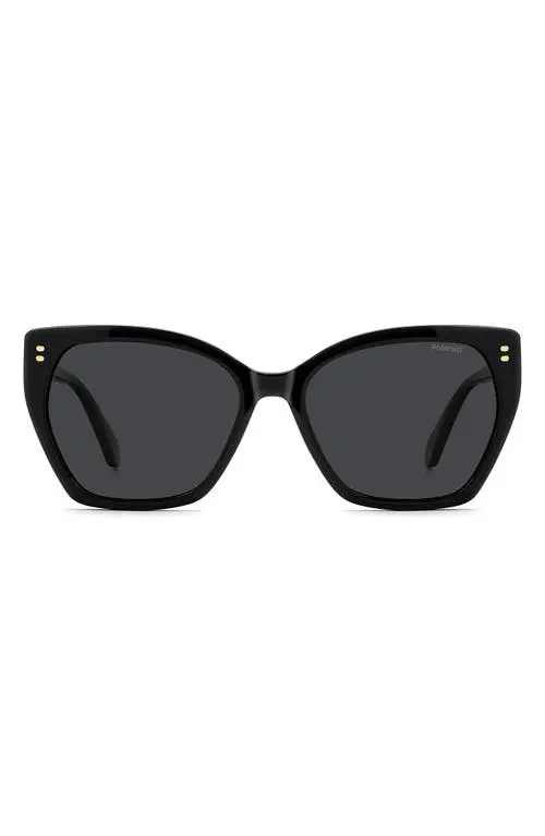 POLAROID Polarized Butterfly Sunglasses - Black/grey
